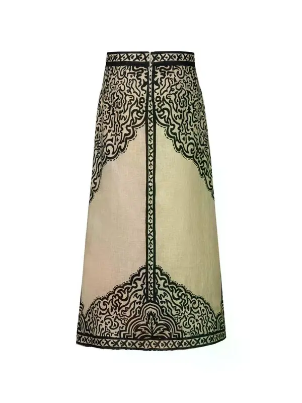 Johanna Ortiz Loose Horizon Maxi Skirt - Neutrals