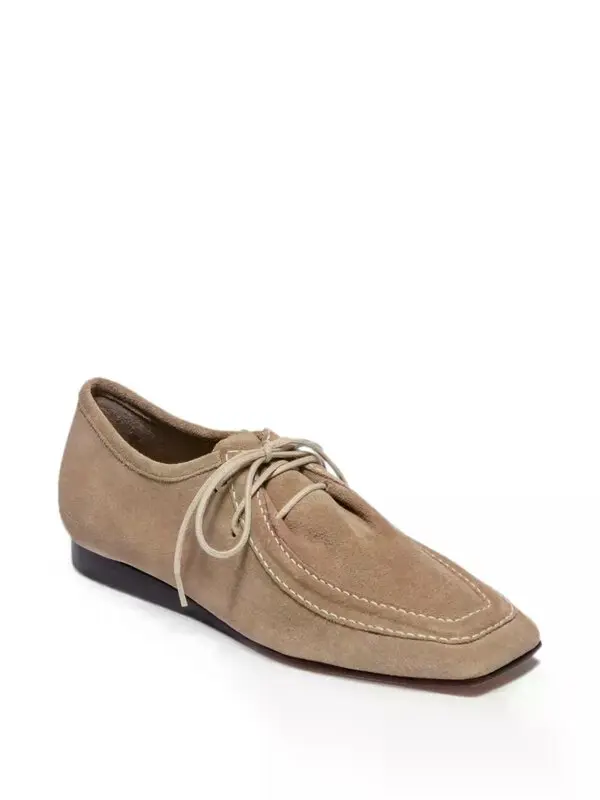 Bernardo Tate Square-toe Lace-up Derby Shoes - Neutrals