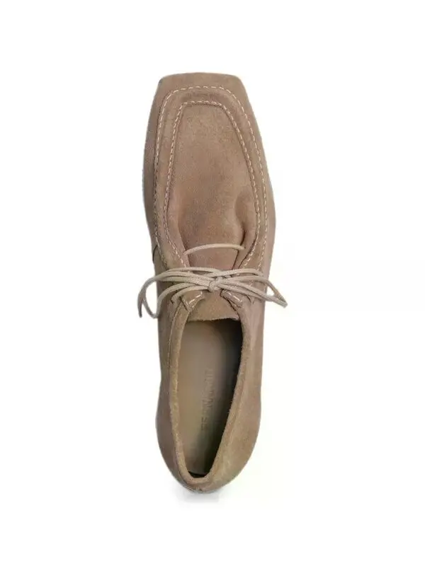 Bernardo Tate Square-toe Lace-up Derby Shoes - Neutrals