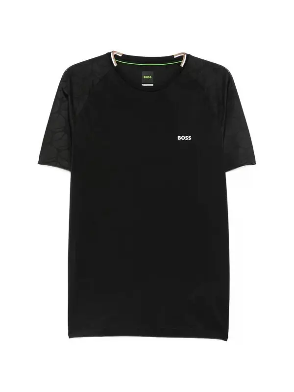 BOSS Logo-print Raglan-sleeve T-shirt
