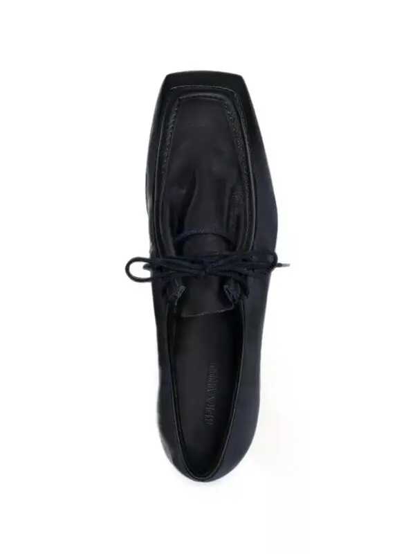 Bernardo Square-toe Derby Shoes - Black