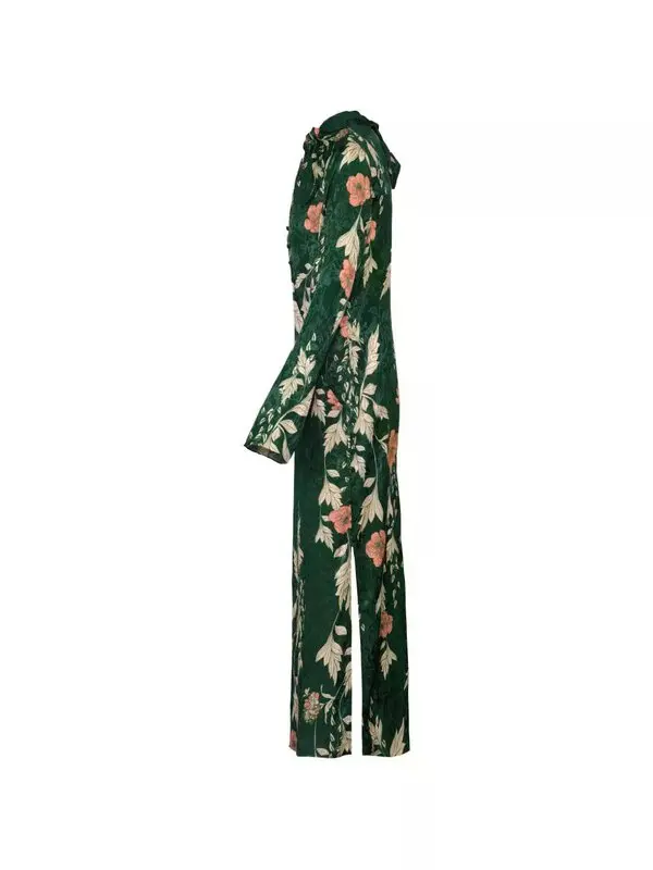 Johanna Ortiz Esencia Femenina Maxi Dress - Green