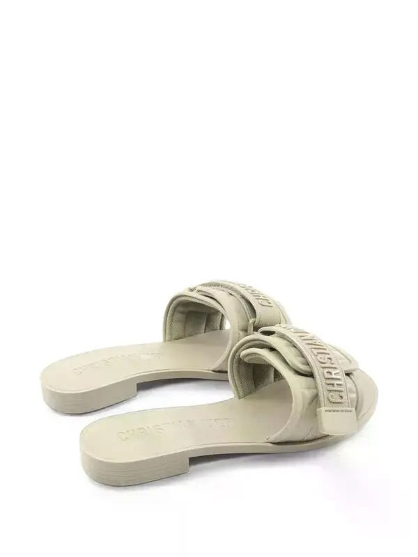 Dior Quilted Flat Sandals