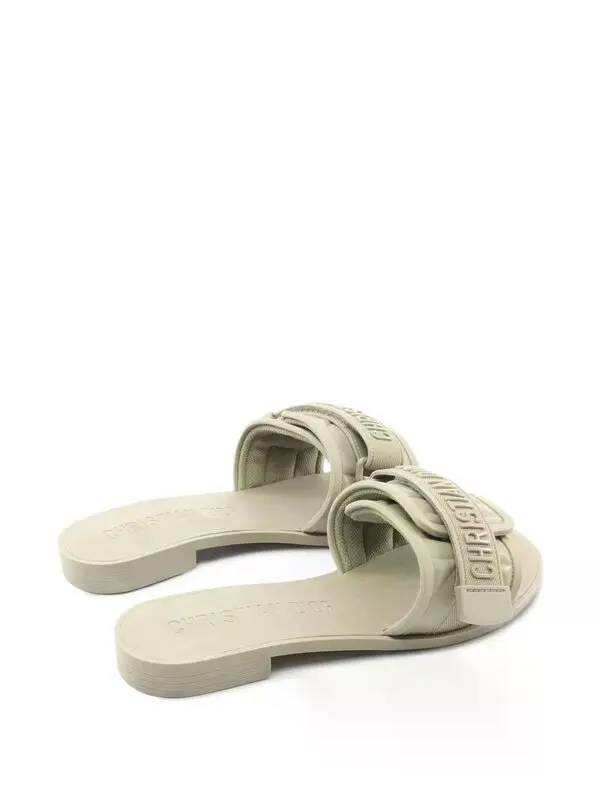 Dior Quilted Flat Sandals