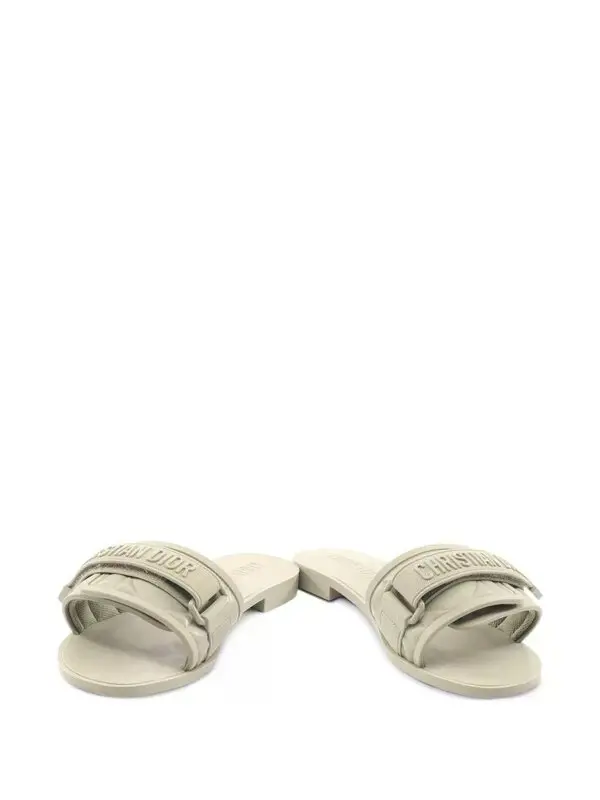 Dior Quilted Flat Sandals
