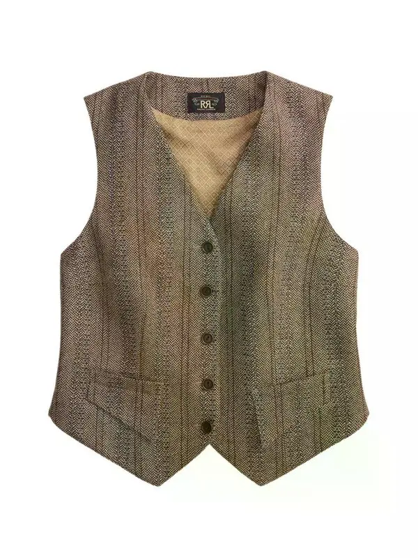 Ralph Lauren Herringbone Button Vest