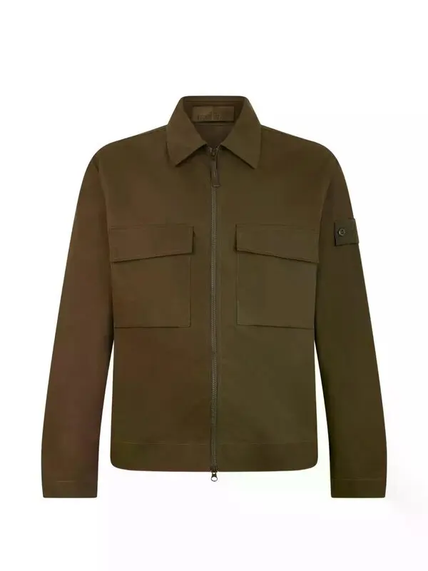 Stone Island 1200018 All-weather Cotton Canvas_s.i. Ghost Overshirt