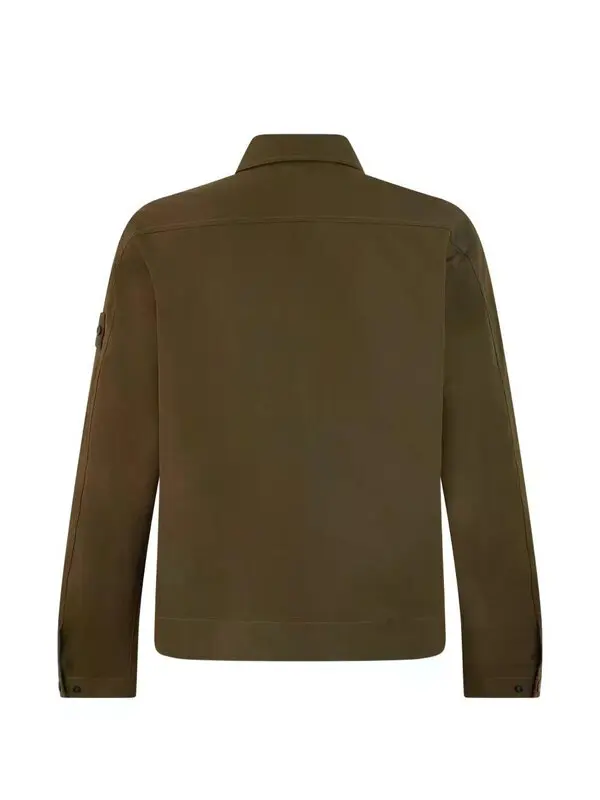 Stone Island 1200018 All-weather Cotton Canvas_s.i. Ghost Overshirt