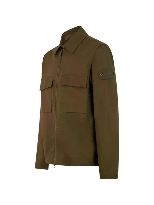 Stone Island 1200018 All-weather Cotton Canvas_s.i. Ghost Overshirt