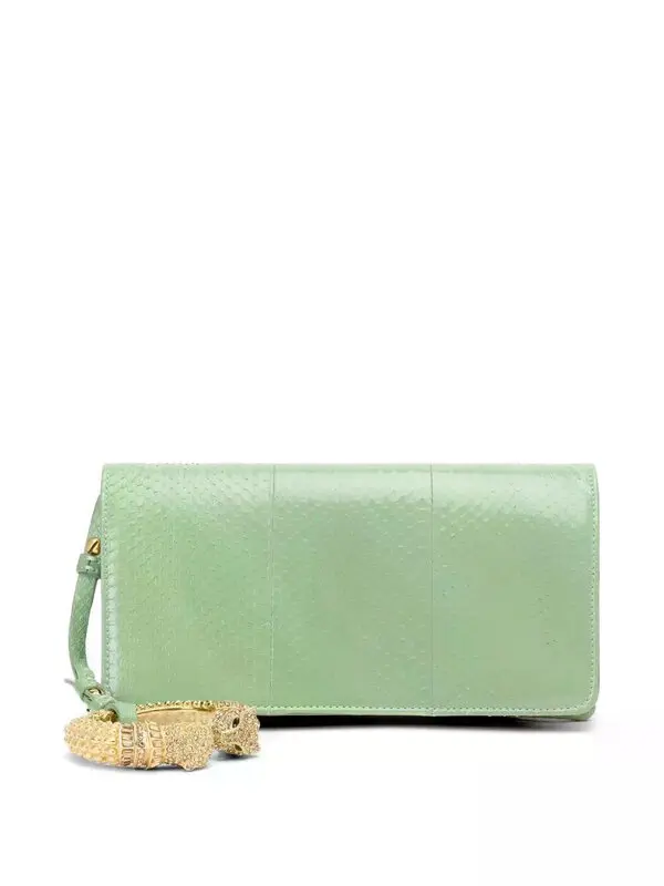 Roberto Cavalli Snake-effect Clutch Bag