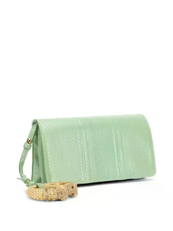 Roberto Cavalli Snake-effect Clutch Bag
