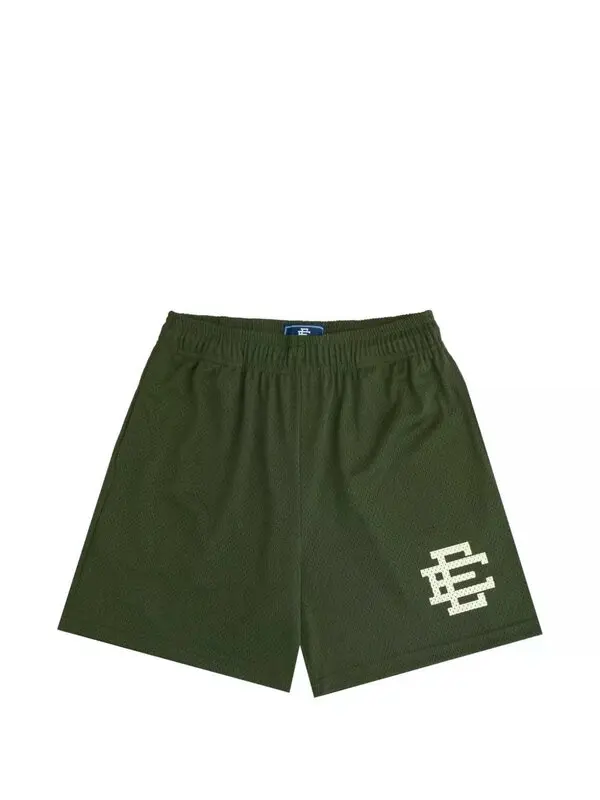 ERIC EMANUEL Ee Basic Logo Print Mesh Shorts - Green