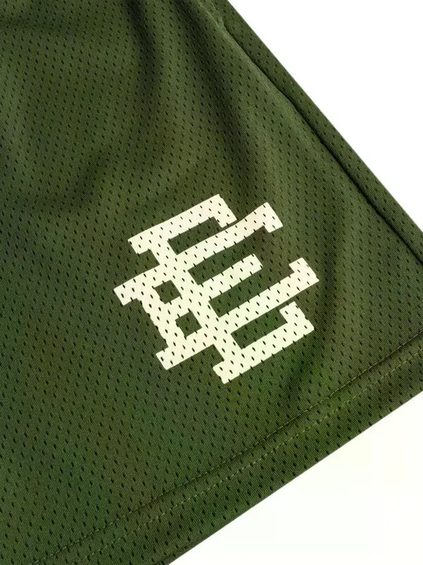 ERIC EMANUEL Ee Basic Logo Print Mesh Shorts - Green