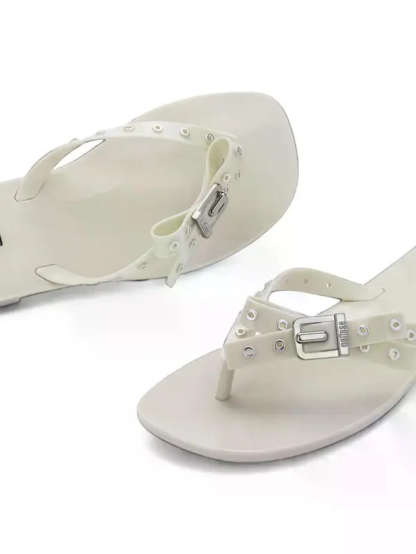 Melissa Harmonic Squared Bow Detail Flip Flops