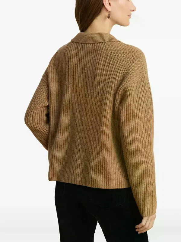 Ralph Lauren Ribbed Collared Sweater