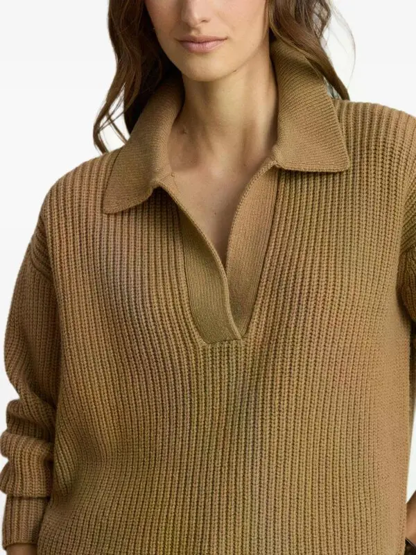Ralph Lauren Ribbed Collared Sweater