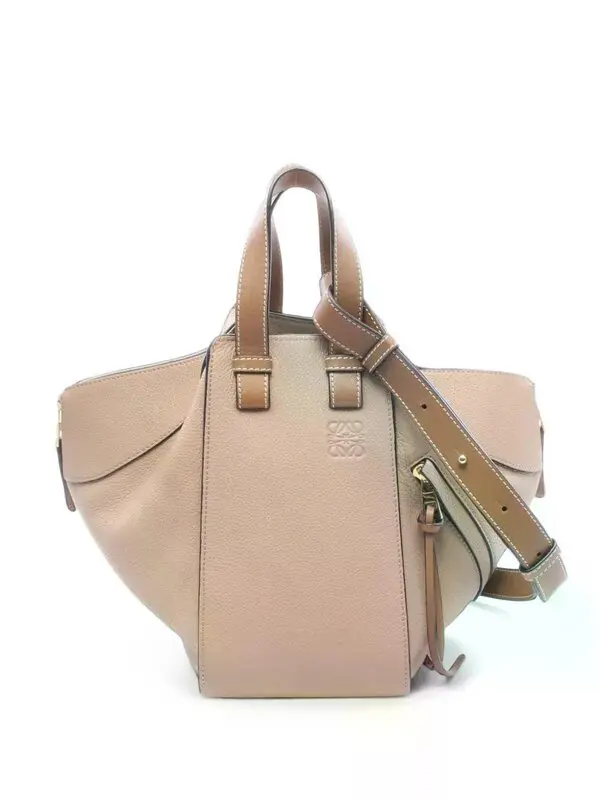 Loewe Small Hammock Leather Tote Bag - Neutrals