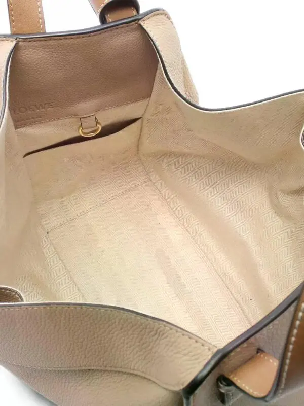 Loewe Small Hammock Leather Tote Bag - Neutrals