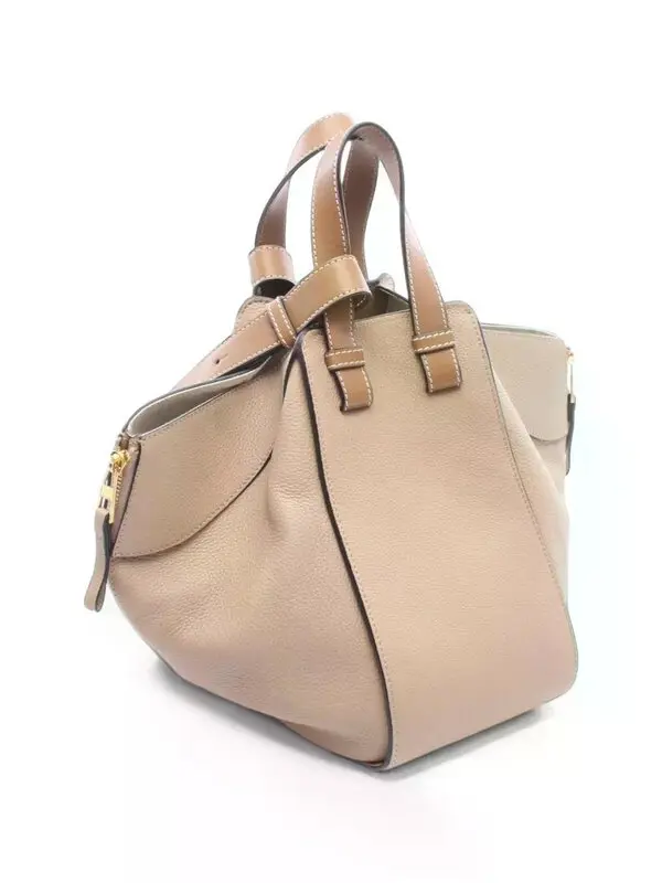 Loewe Small Hammock Leather Tote Bag - Neutrals