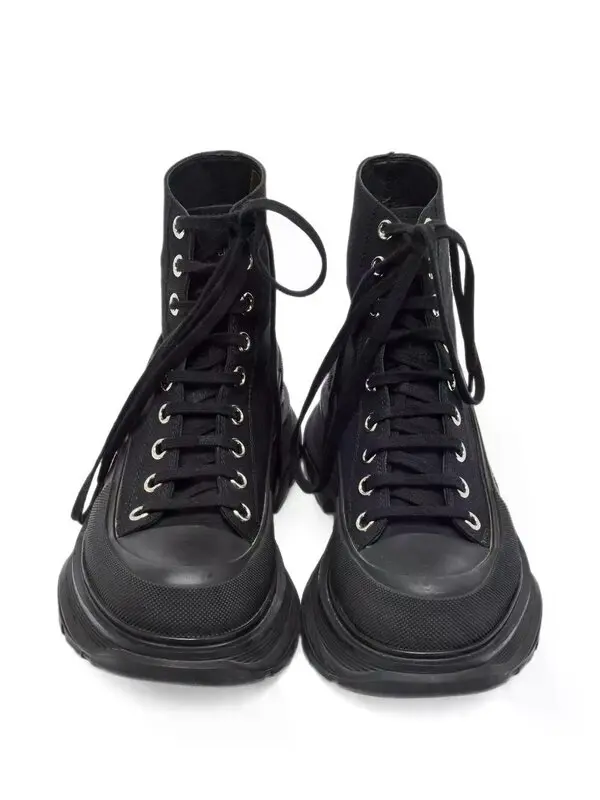 Alexander McQueen Tread Slick Lace-up High Top Sneakers