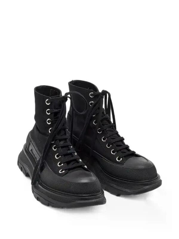 Alexander McQueen Tread Slick Lace-up High Top Sneakers