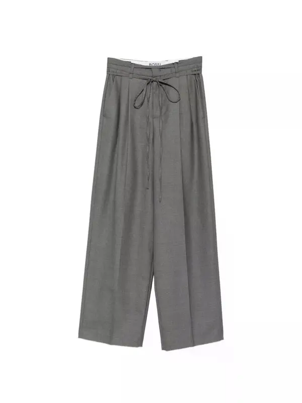 ROSSI Noa Belt Pleated Tie-waist Trousers