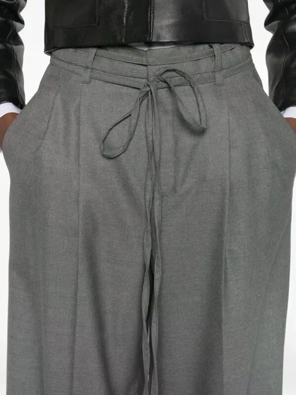 ROSSI Noa Belt Pleated Tie-waist Trousers