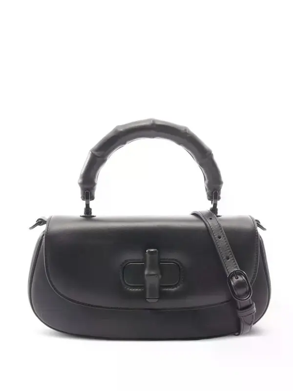 Gucci 2010s Bamboo Diva Handbag - Black