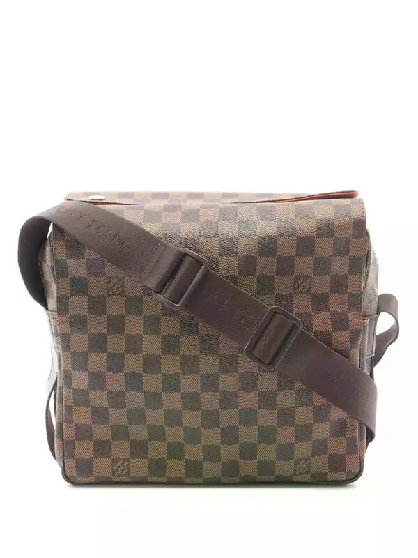 LOUIS VUITTON Damier Ebène Naviglio Shoulder Bag - Brown