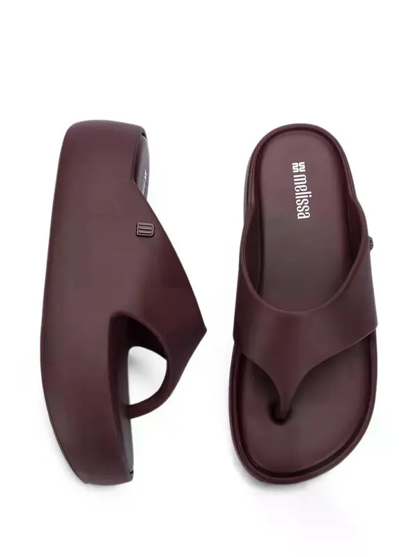 Melissa Free Platform Thong Sandals - Red