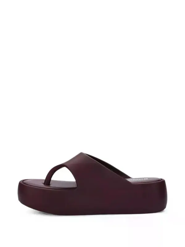 Melissa Free Platform Thong Sandals - Red