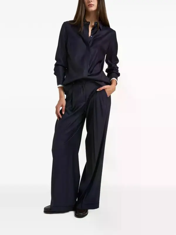 Peserico Monili-trimmed Long-sleeve Shirt