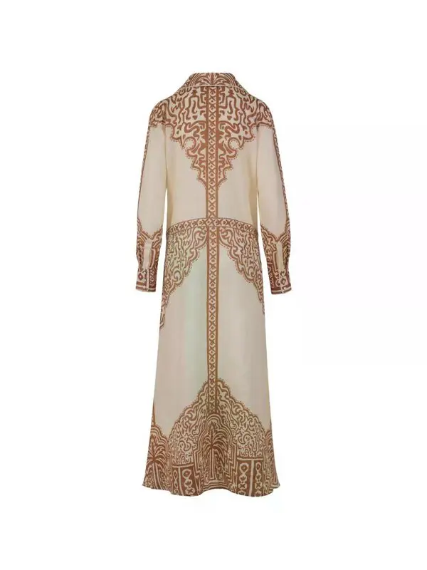 Johanna Ortiz Graphic Print Maxi Dress