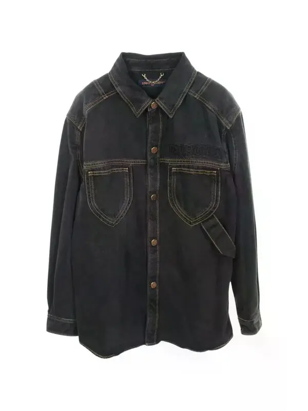 LOUIS VUITTON Logo-embroidered Denim Jacket