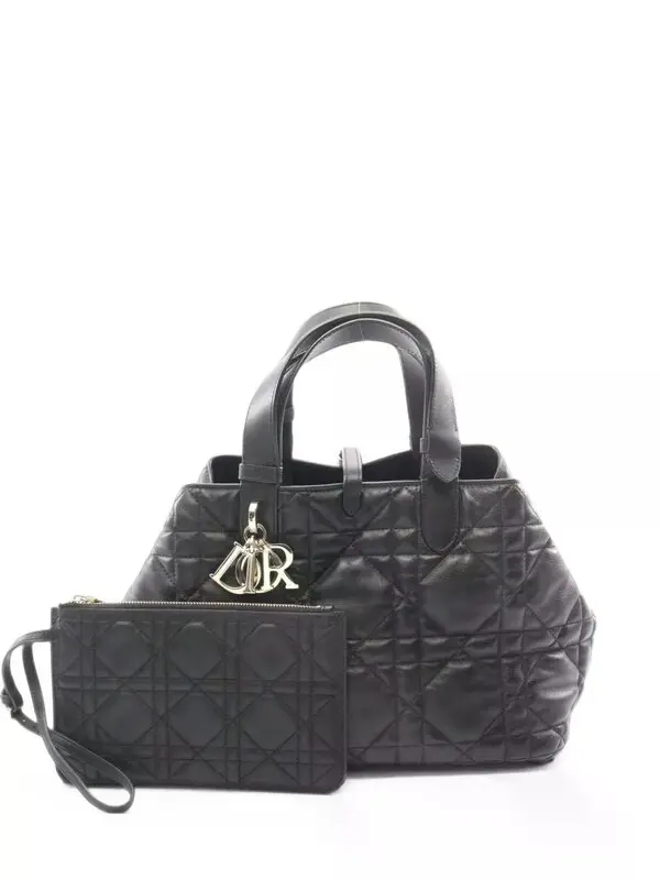 Dior 2010s Medium Toujours Macro Cannage Tote Bag
