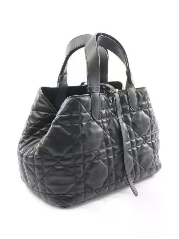 Dior 2010s Medium Toujours Macro Cannage Tote Bag