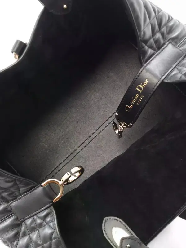 Dior 2010s Medium Toujours Macro Cannage Tote Bag