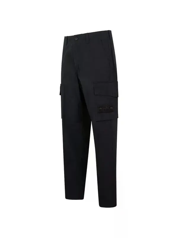 Stone Island All-weather Cotton Canvas Ghost Cargo Trousers