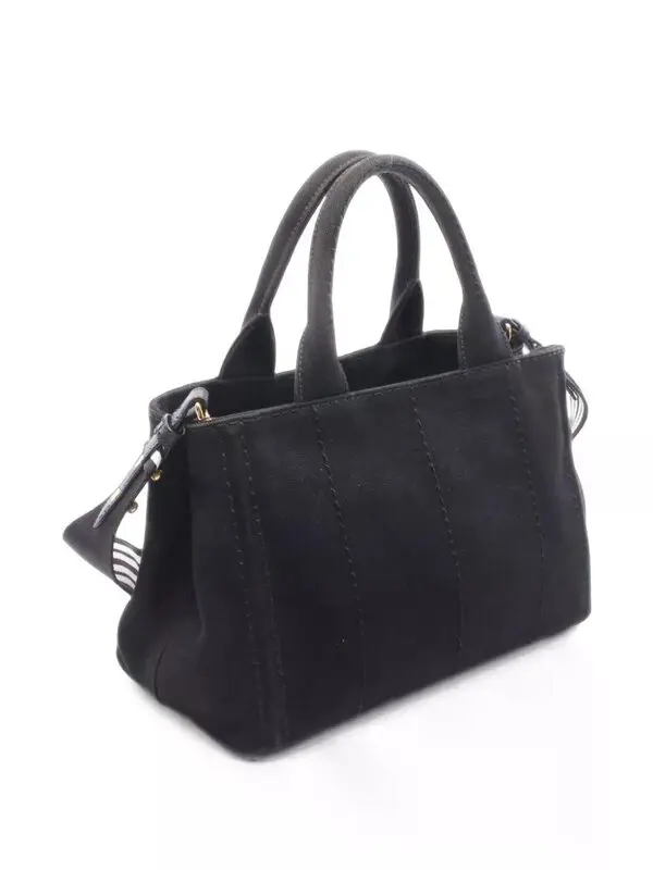 Prada 2000s Canapa Canvas Tote Bag