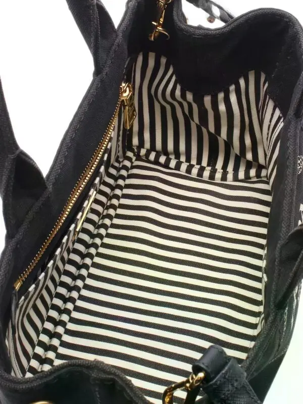 Prada 2000s Canapa Canvas Tote Bag