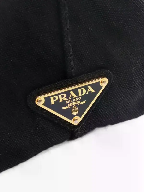 Prada 2000s Canapa Canvas Tote Bag