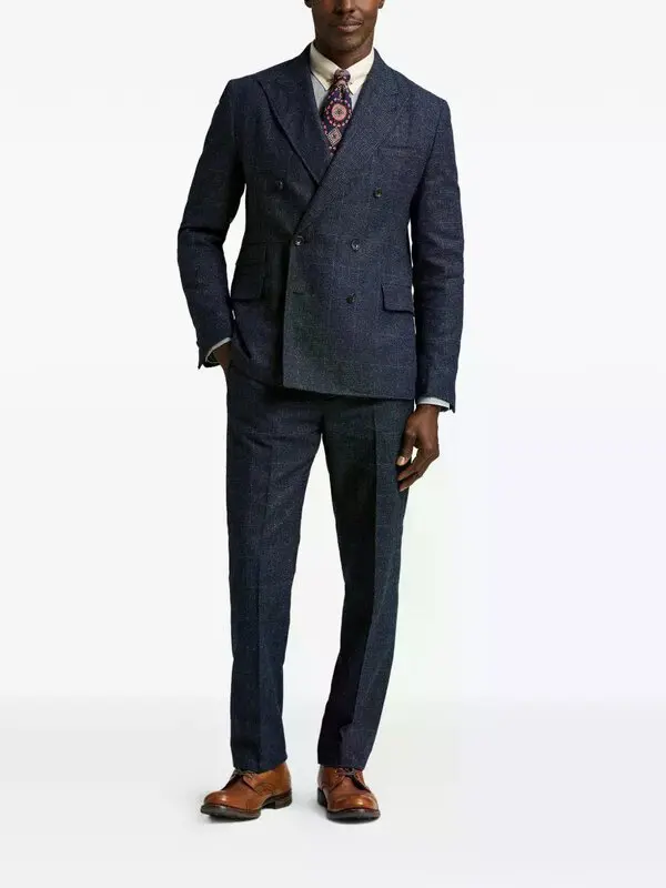 Ralph Lauren Double-breasted Check Blazer