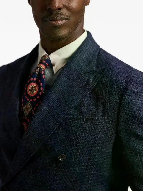 Ralph Lauren Double-breasted Check Blazer
