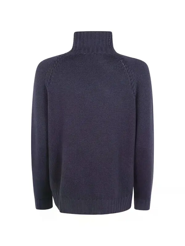 Rossopuro Cable-knit High-neck Sweater