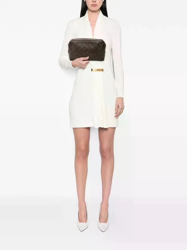 LOUIS VUITTON Monogram Canvas Trousse Toilette 28 Clutch Bag