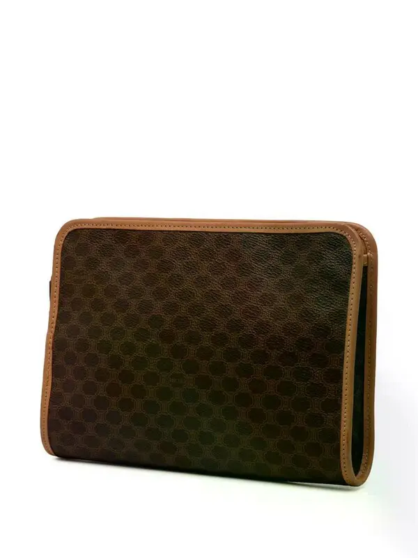 Celine 2015 Macadam Coated Canvas Clutch Bag