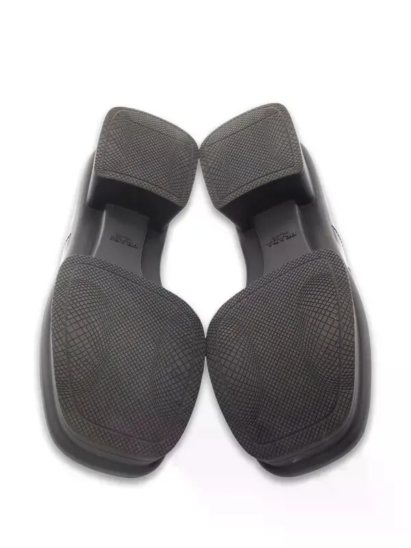 Prada Leather Platform Loafers