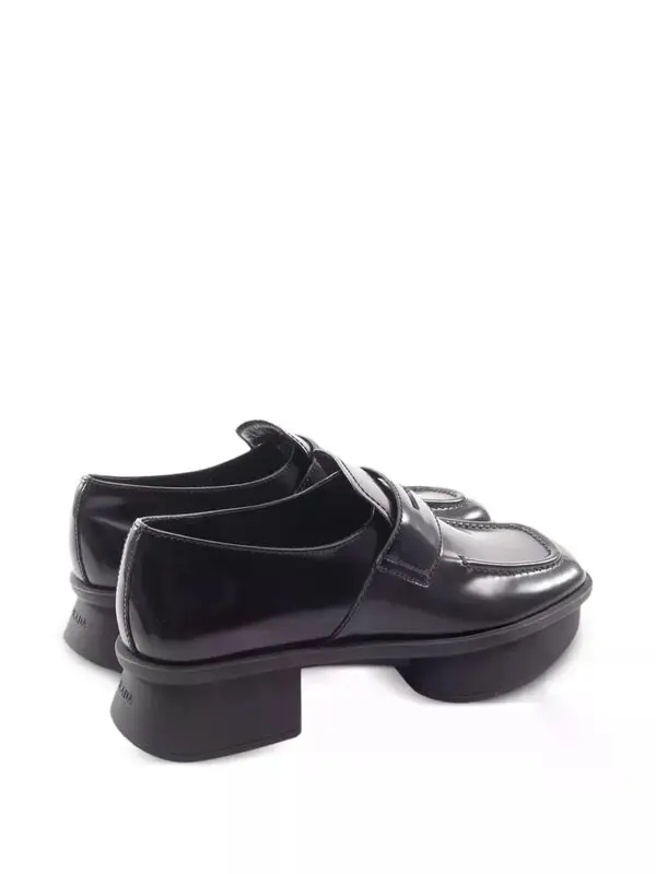 Prada Leather Platform Loafers