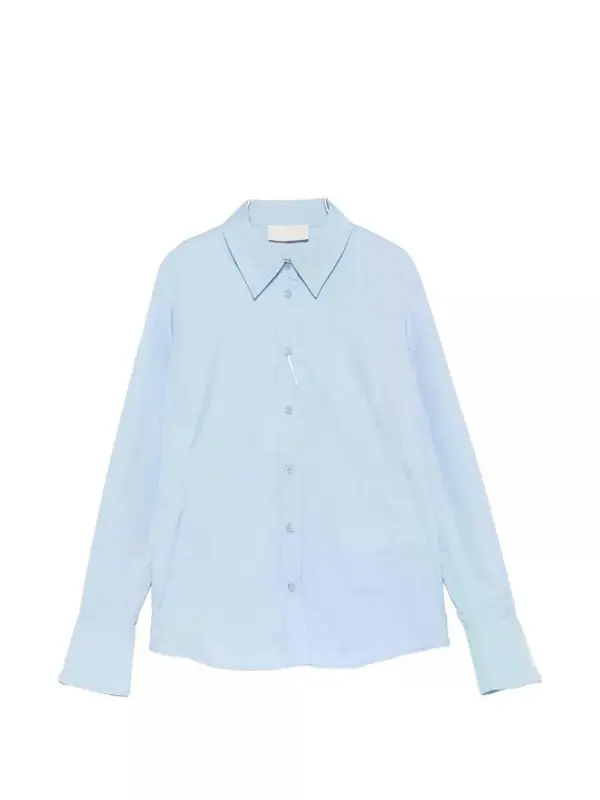 I BLUES Button-down Long-sleeve Shirt - Blue