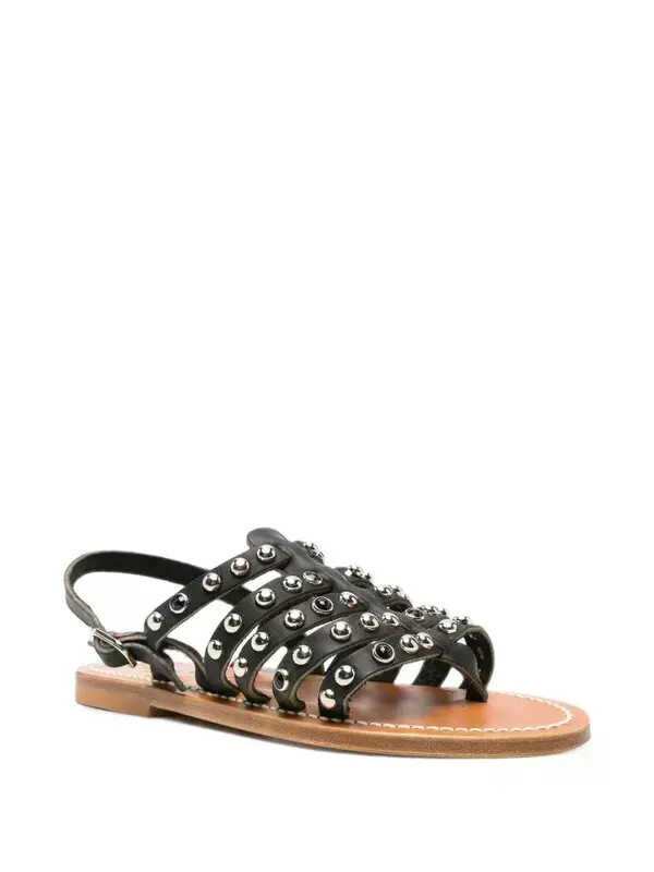 K.JACQUES Studded Cage Sandals